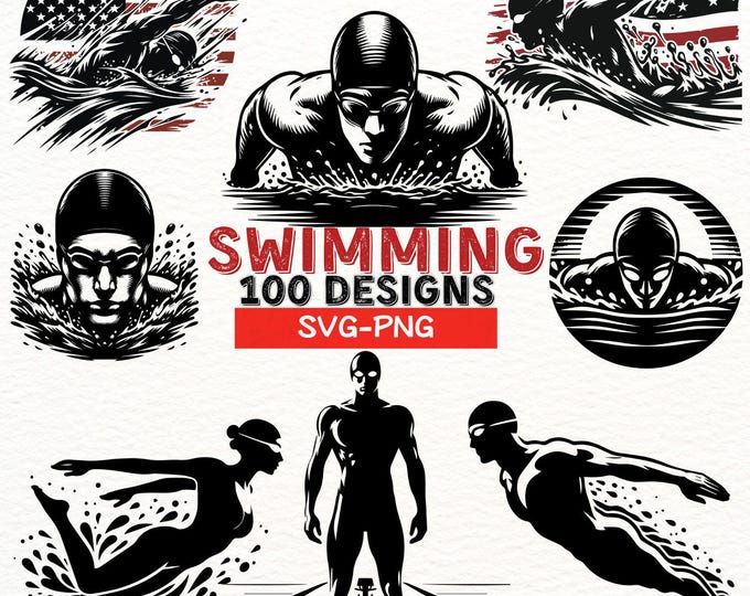 Swimming Svg Bundle Swimmer Svg Bundle Swim Svg Bundle Swim Png Bundle ...