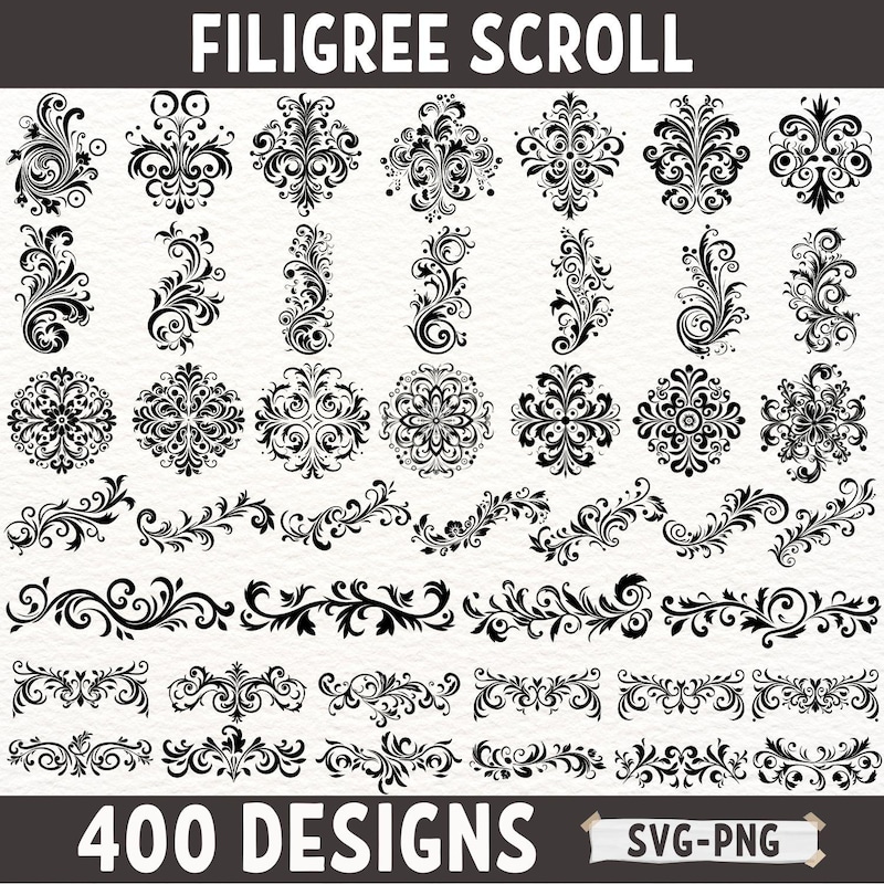Scroll Svg - Etsy