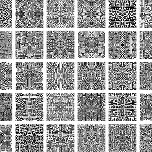 Aztec Pattern SVG Bundle, Intricate Tribal Digital Files, Vector Aztec ...