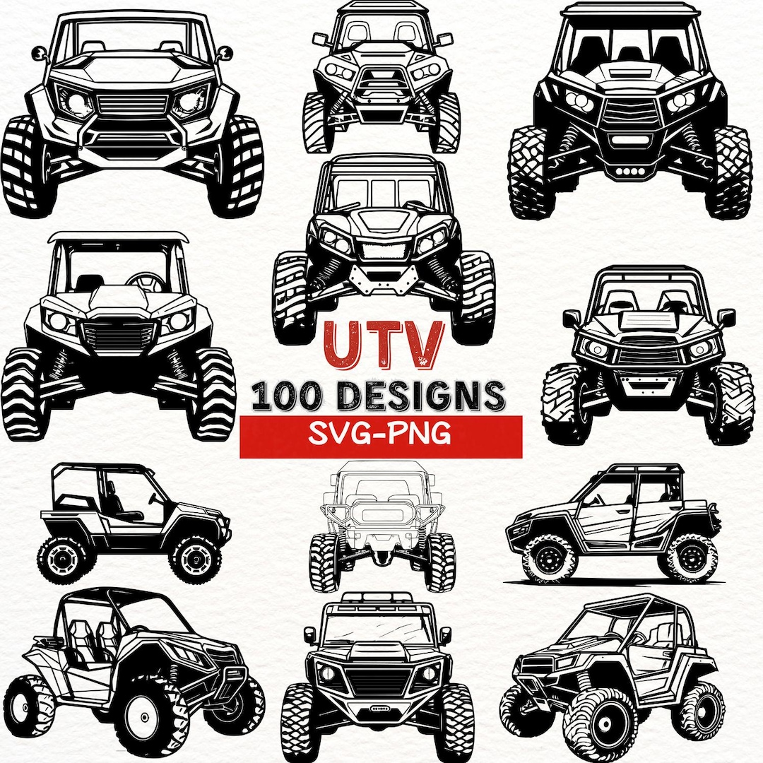 UTV Svg Png Bundle, Off-road Vehicle Vector Clipart, Utv Silhouette ...