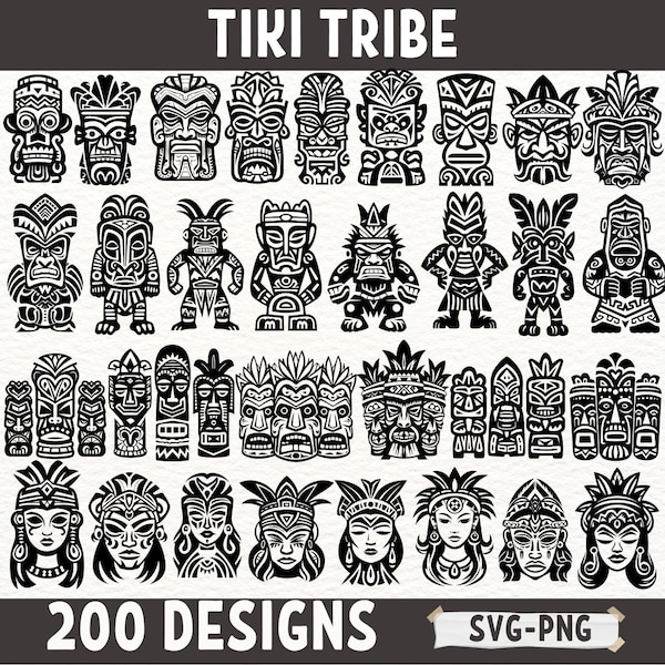Tiki Svg - Etsy
