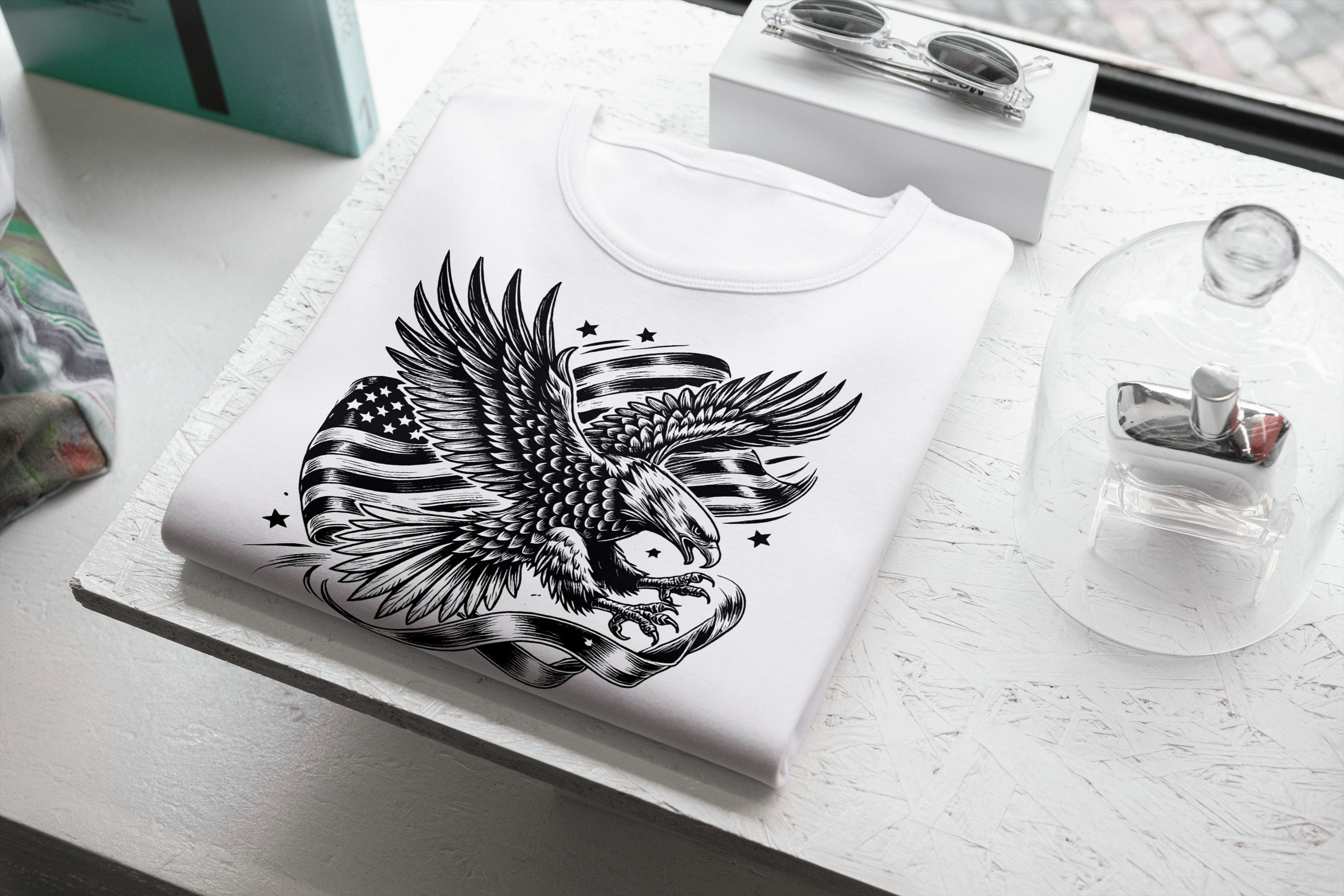 Eagle With American Flag Svg 4th of July American Flag Svg Eagle Shirt ...