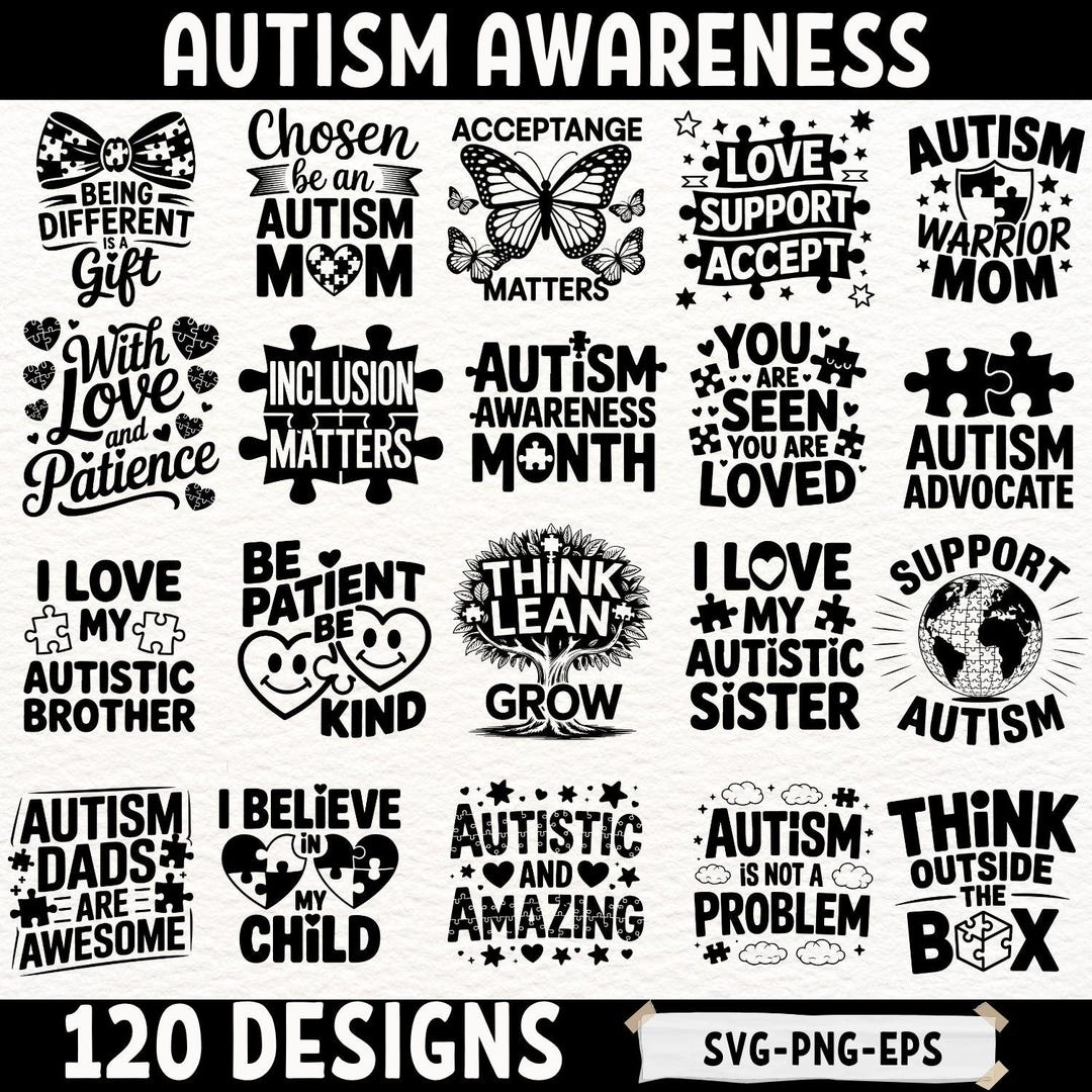 Autism Awareness SVG Bundle for Cricut & Silhouette | Inclusion ...