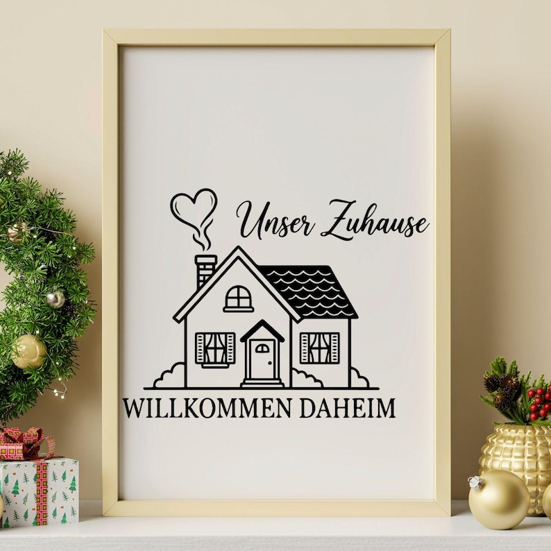 German Welcome Home SVG Bundle, Willkommen Daheim House Quotes Cut ...