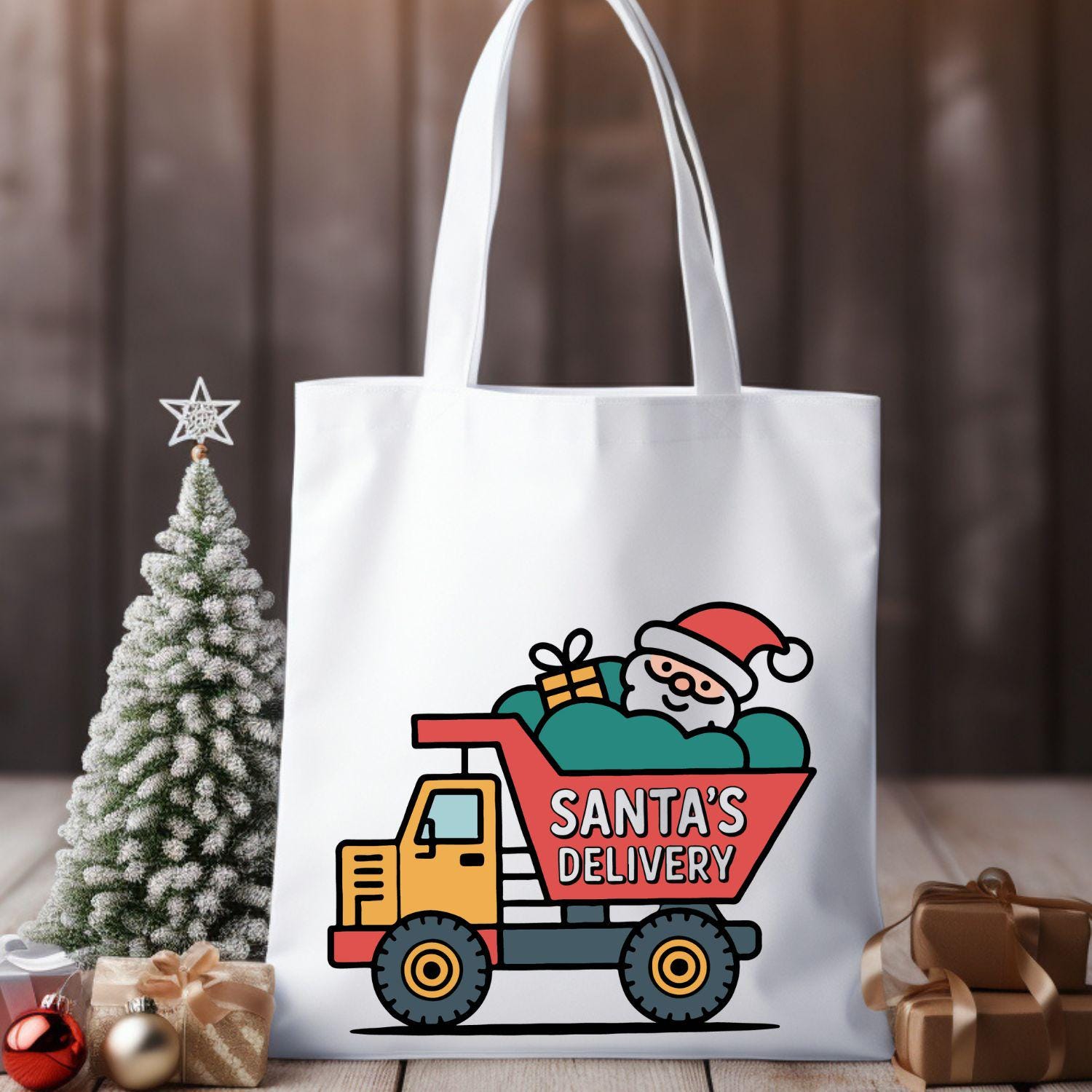 Construction Christmas SVG Bundle | Santa Construction Trucks Clipart ...
