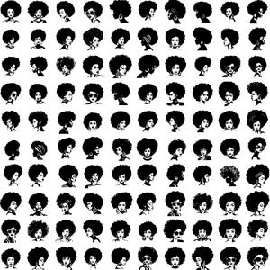 Afro Women SVG Bundle, 100 Afrocentric Designs for Cricut, Black Woman ...