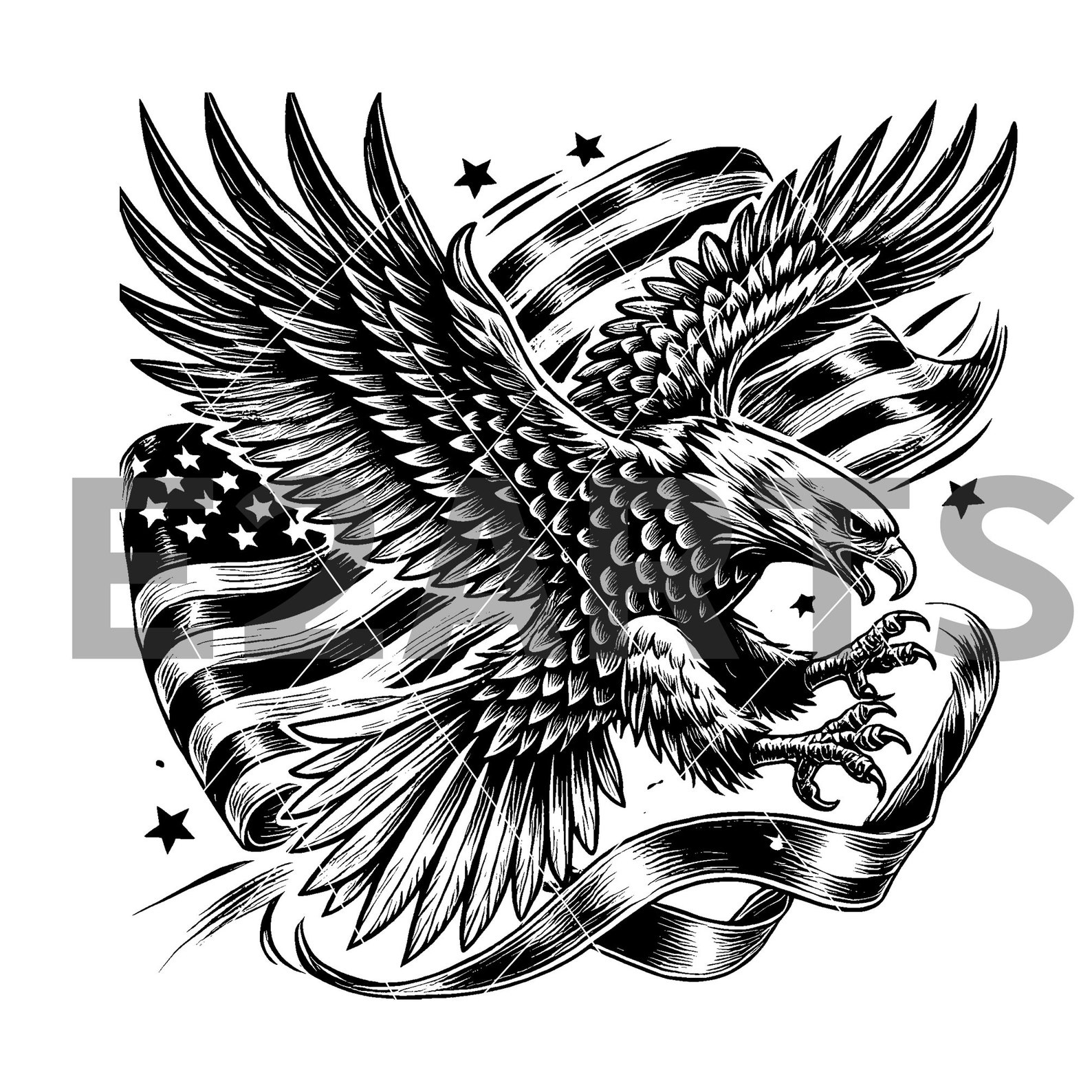 Eagle With American Flag Svg 4th of July American Flag Svg Eagle Shirt ...