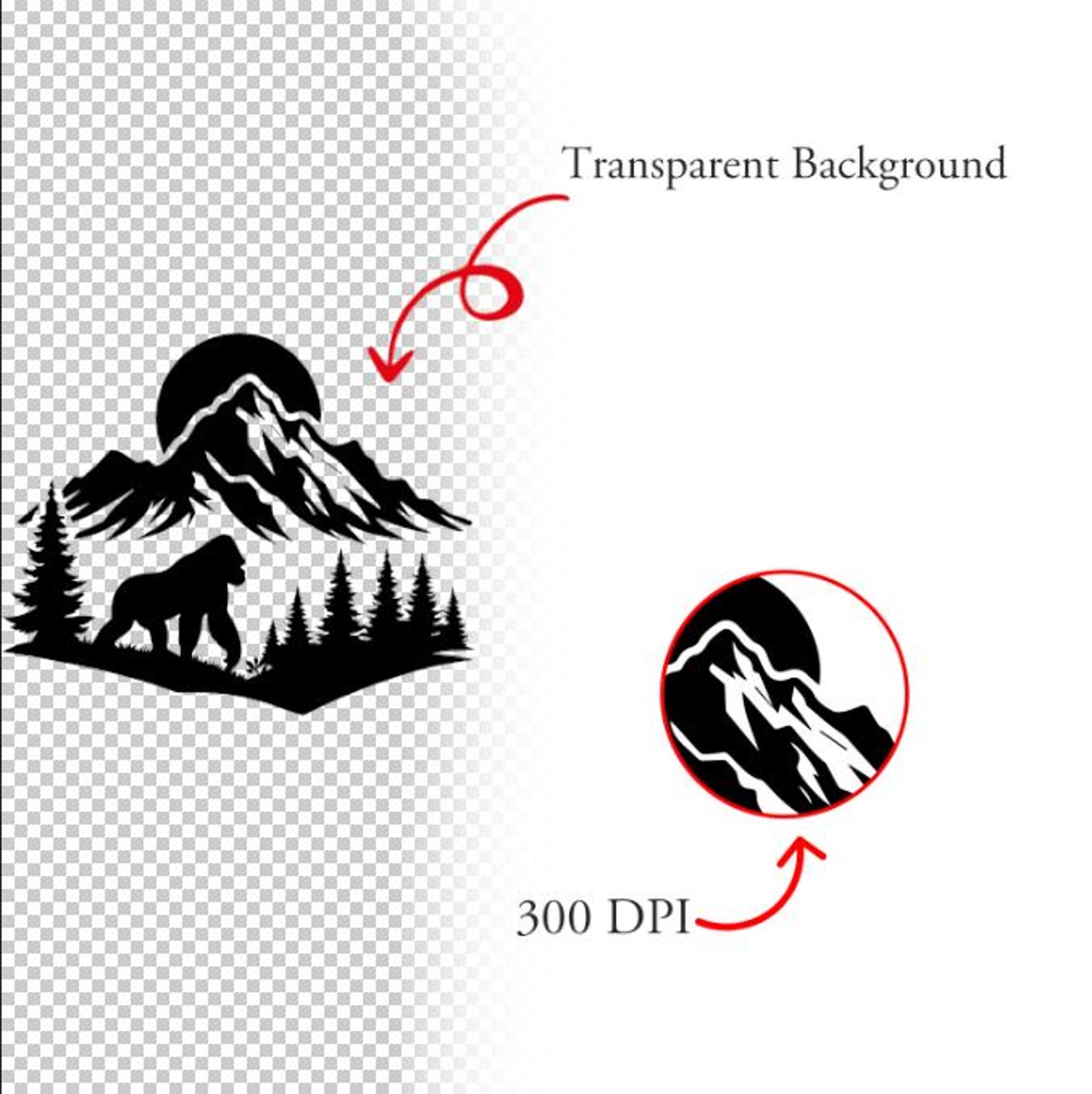 Mountain SVG Bundle, 300 Wilderness Mountain Designs, Wildlife Nature ...