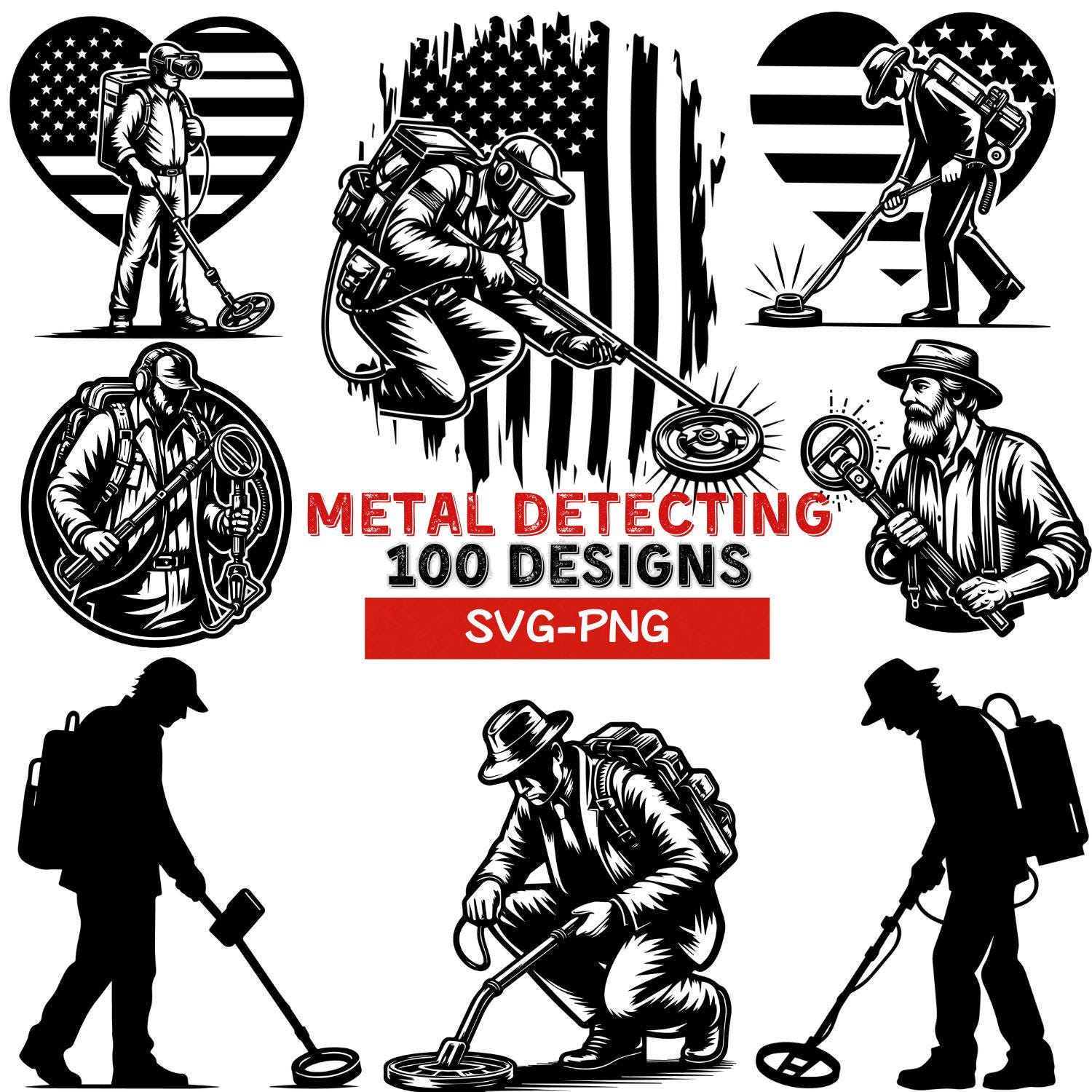 Metal Detecting SVG Bundle: Treasure Hunter Clipart (100 Designs) - Etsy