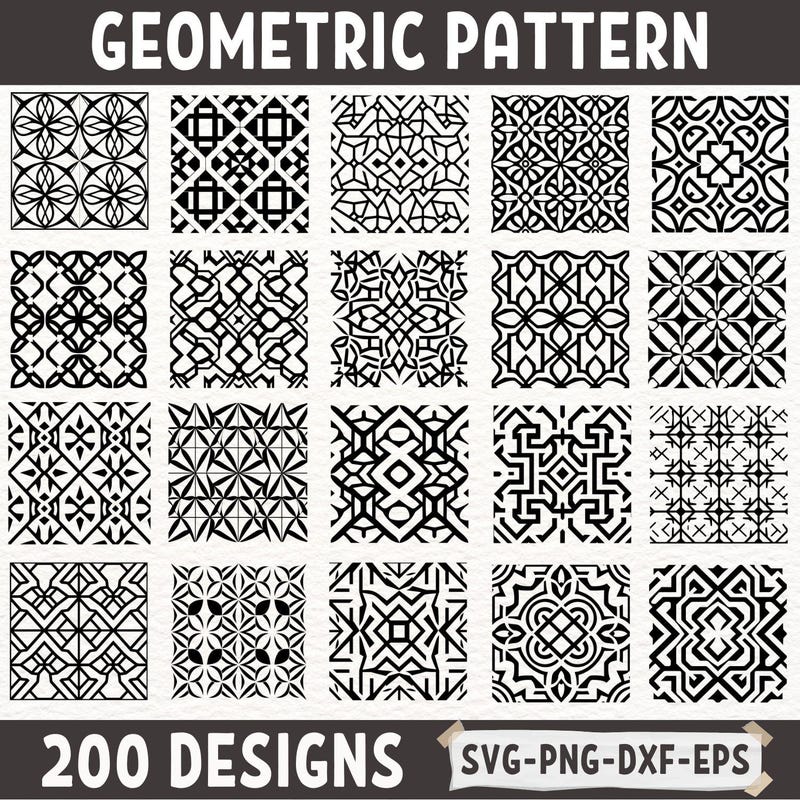 Cricut Geometric Designs - Etsy