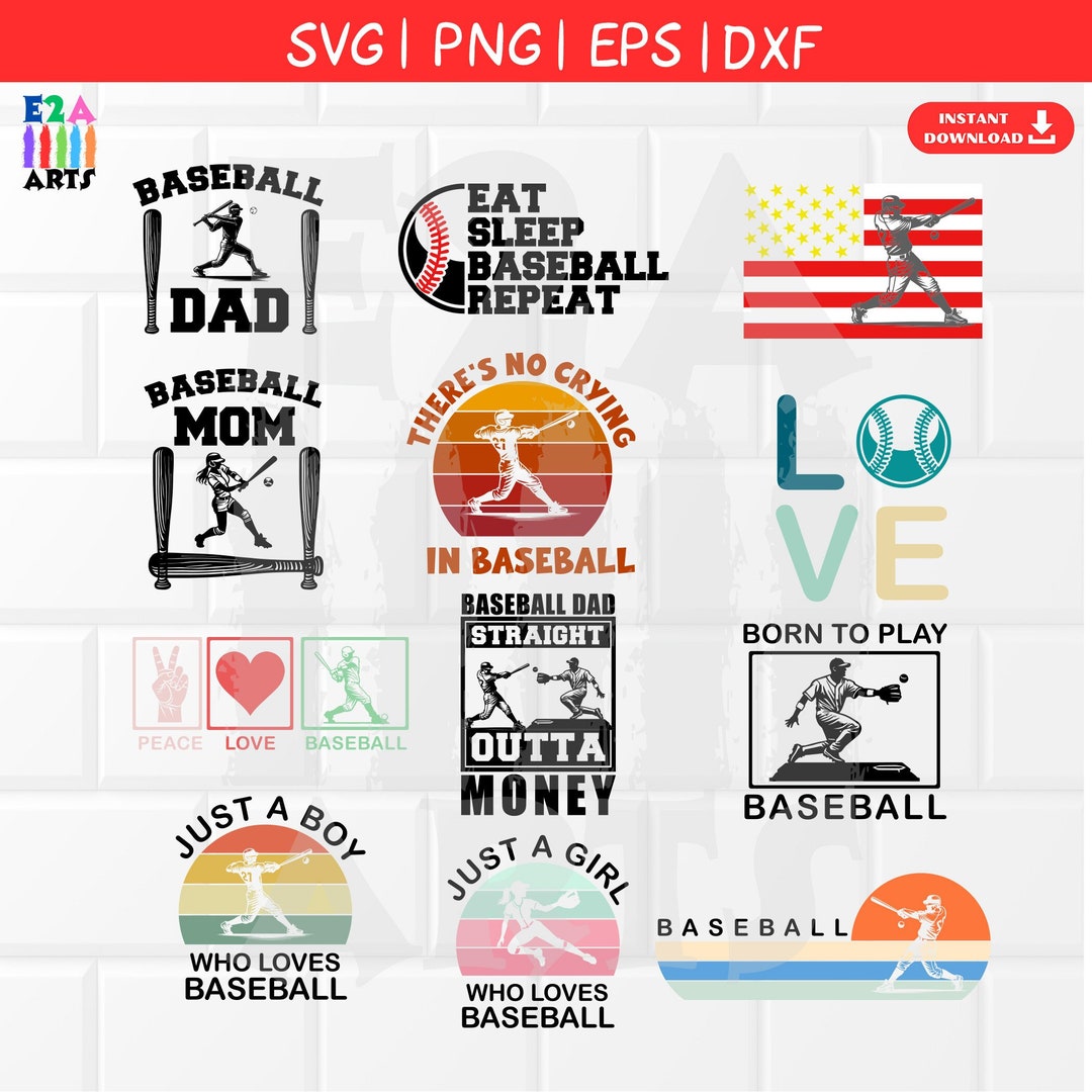 Baseball SVG Bundle - Funny and Inspirational Baseball Svgs, Sport ...
