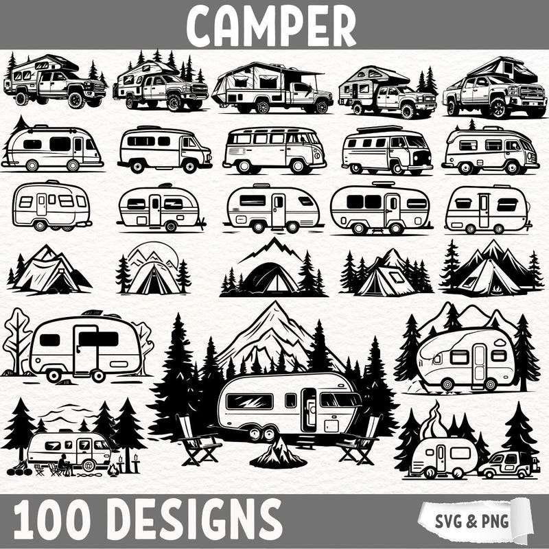 Camper Svg - Etsy