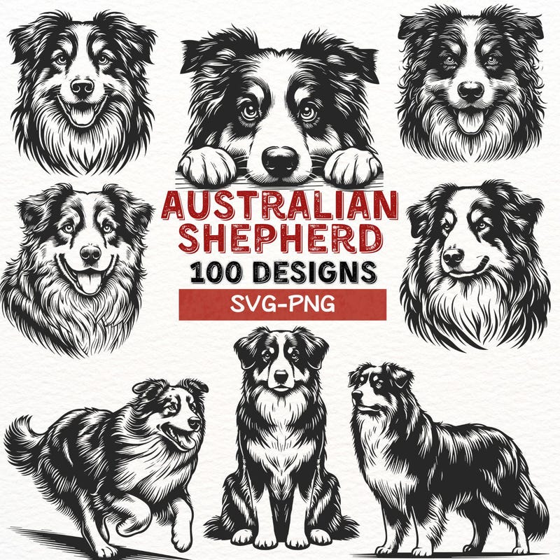 Plotterdatei australian shepherd - Etsy.de