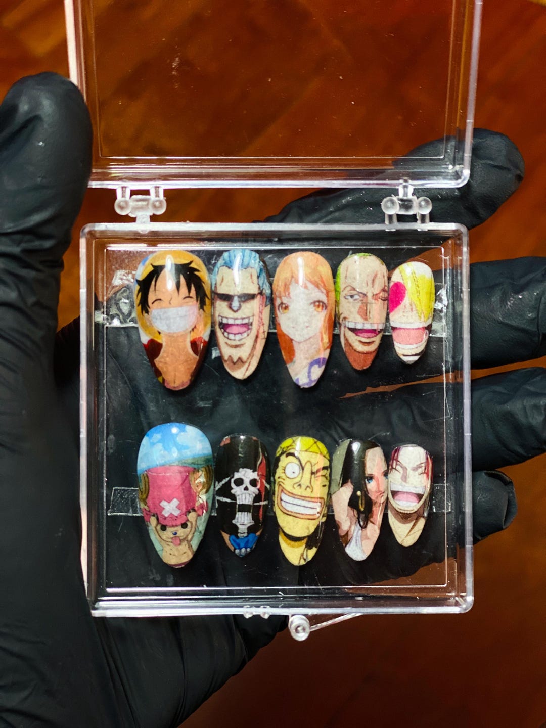 One Piece Crew Press on Nails - Etsy