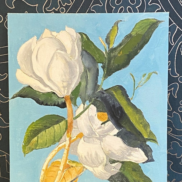 Magnolia Painting - Etsy