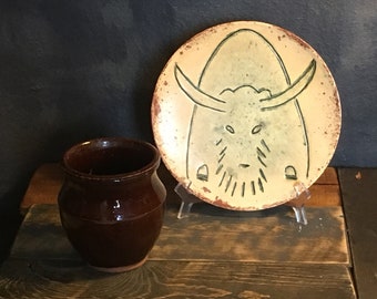 Pottery bull | Etsy