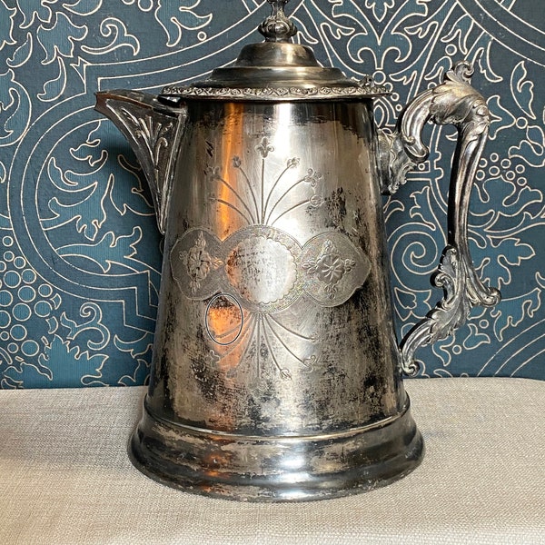 Silver Plate Pitcher - Etsy