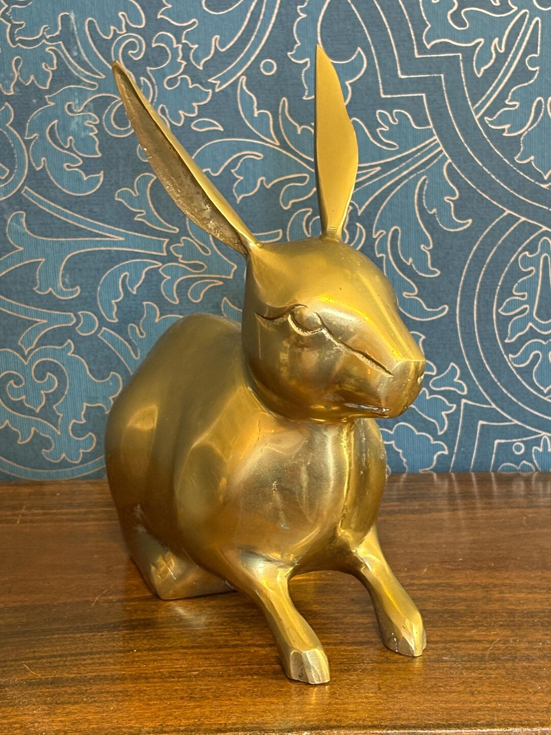 Large Brass Rabbit 10" Tall Brass Rabbit Statue - Etsy