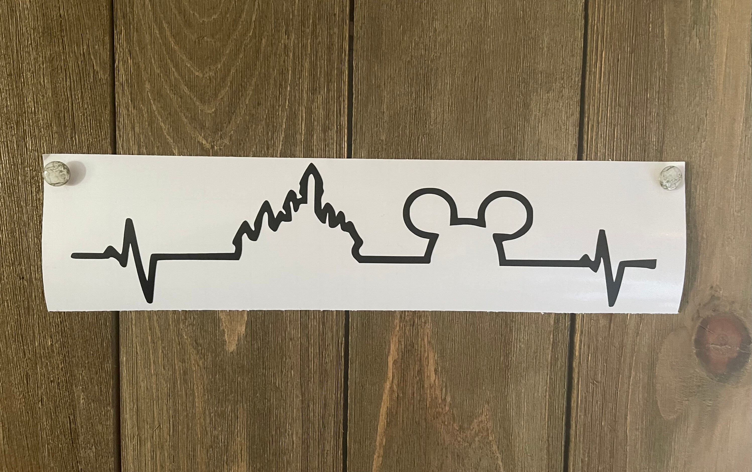 Disney Heartbeat Decal - Etsy