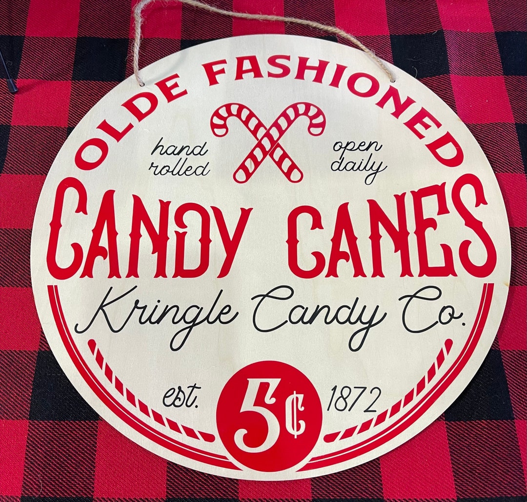 Olde Fashioned Candy Canes, Sign - Etsy