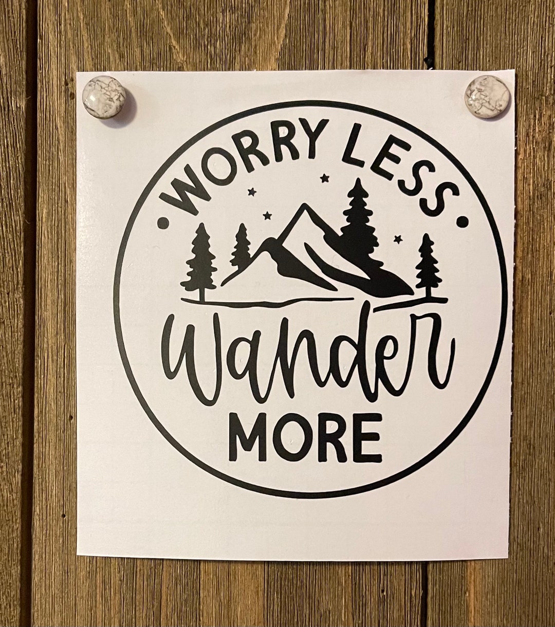 Worry Less Wander More Decal - Etsy