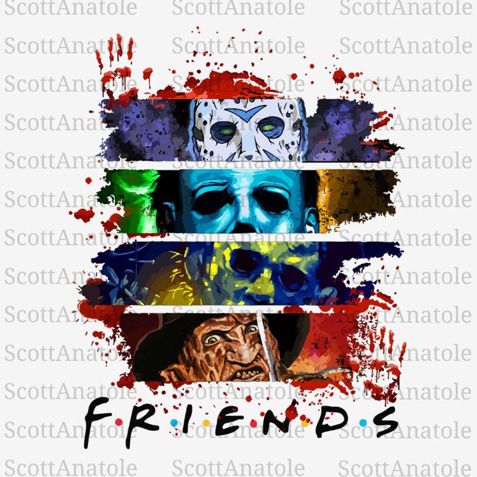 Killers Friends Png, Movie Killer Png, Scary Halloween Png, Horror ...