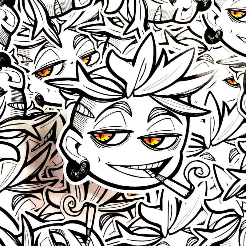 Gachiakuta Stickers - Etsy UK