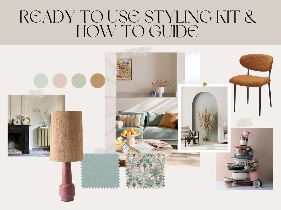 Styling Package Ready-made, Mood Board and Color Kit, Interior Design ...
