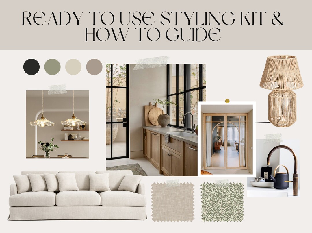 Styling Package Ready-made, Mood Board and Color Kit, Interior Design ...