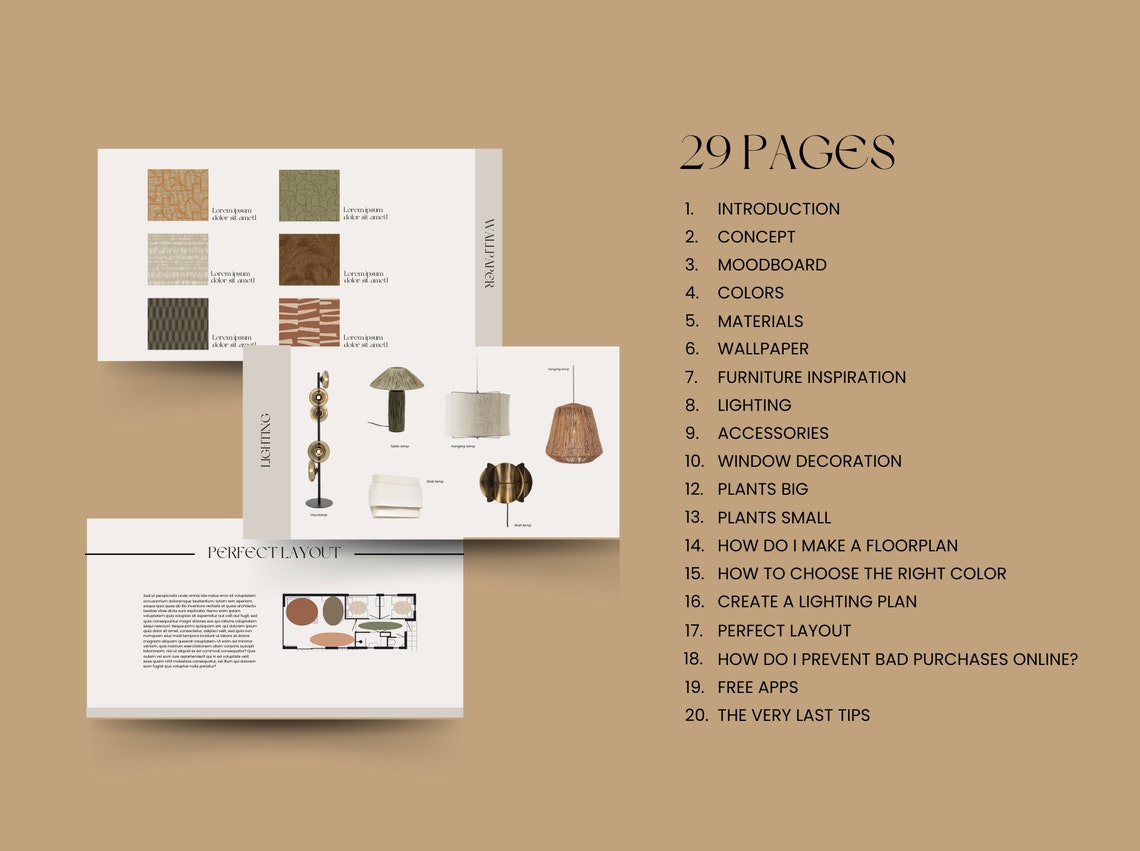 Styling Package Ready-made, Mood Board and Color Kit, Interior Design ...