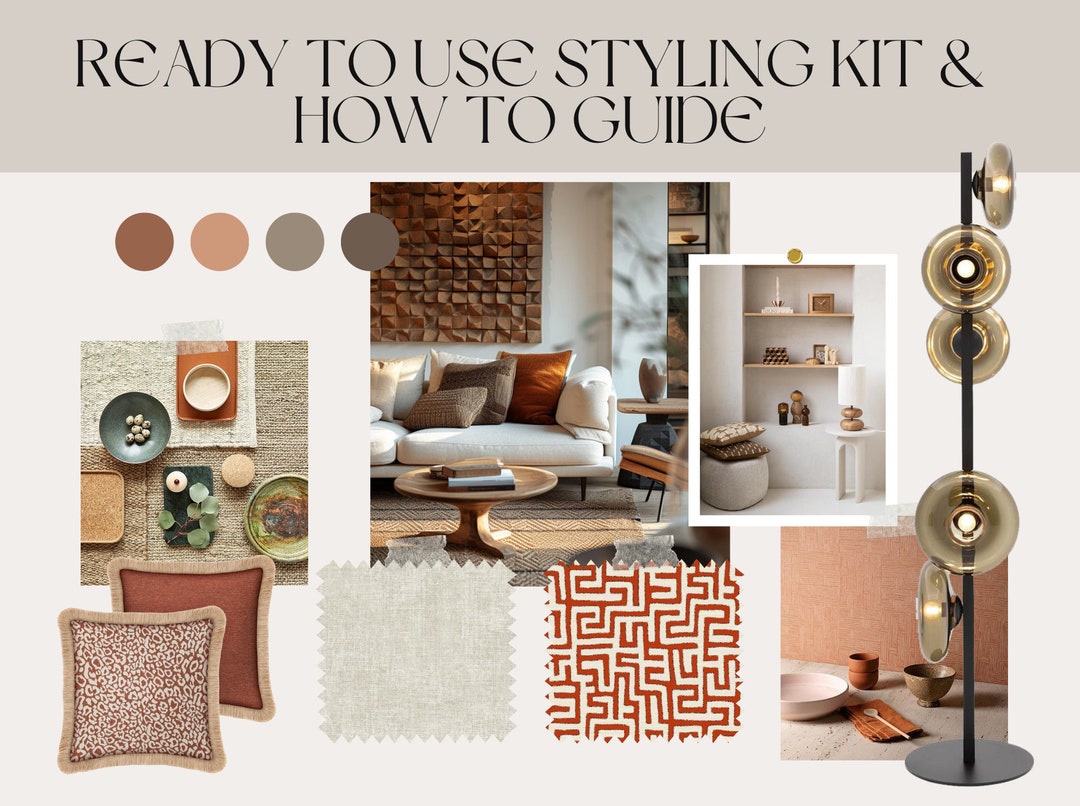 Styling Package Ready-made, Mood Board and Color Kit, Interior Design ...