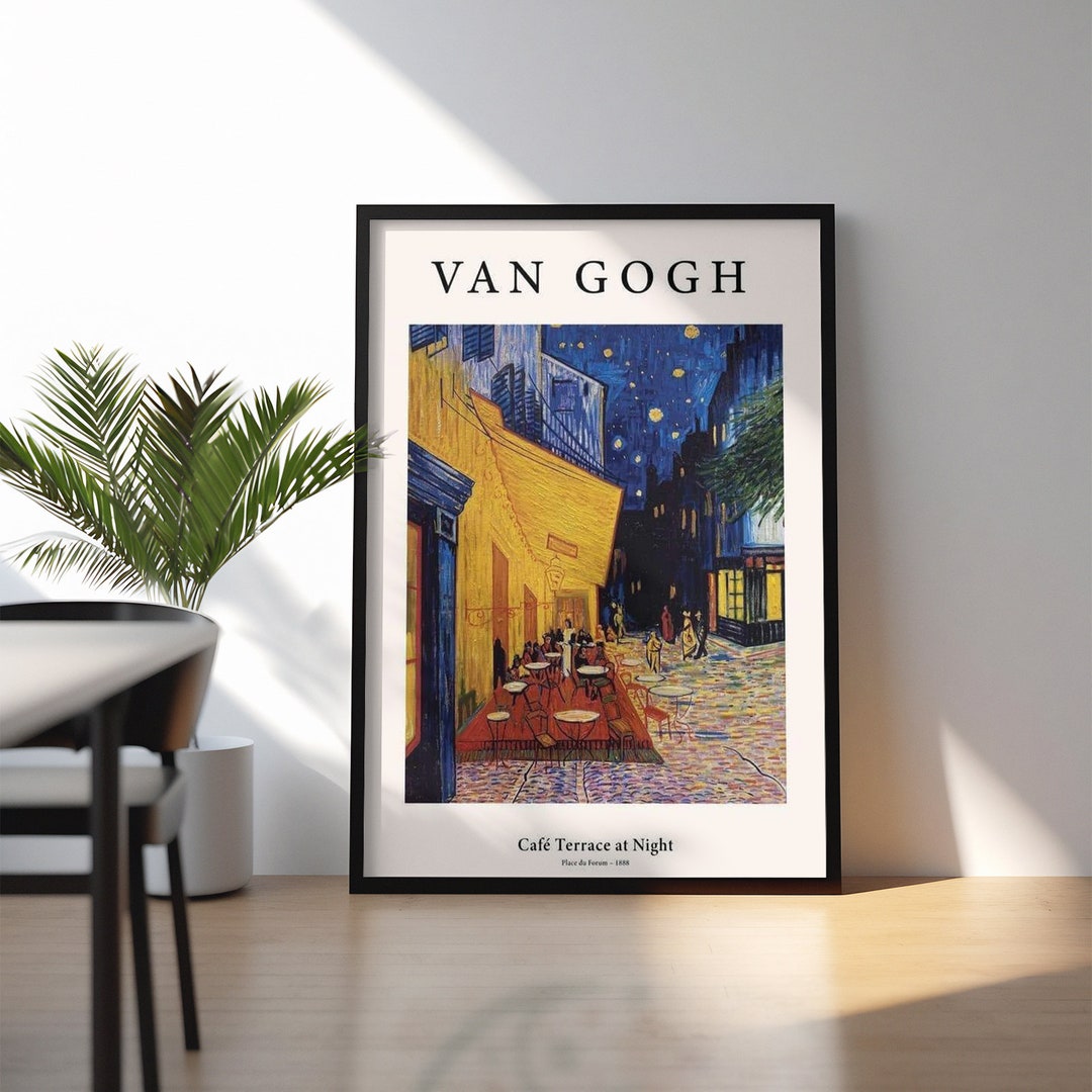 Van Gogh Print Cafe Terrace at Night, Van Gogh Poster, Museum ...