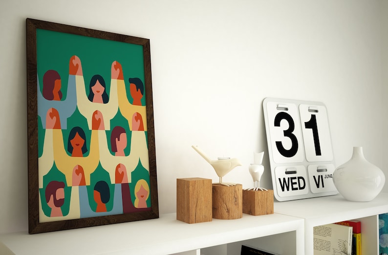 Human Equality Art,inclusive Classroom Art,diversity Classroom Poster ...