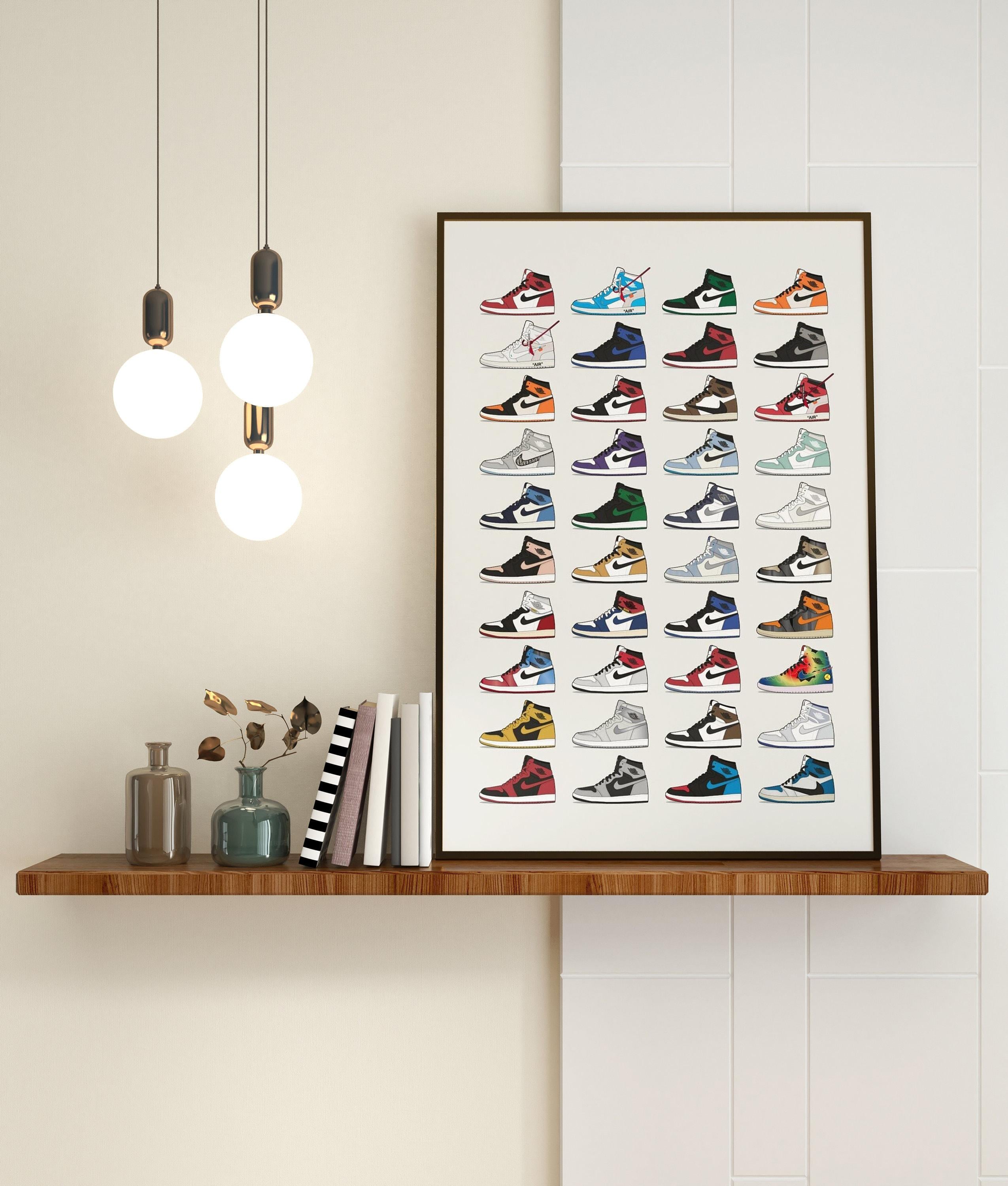 Air Jordan 1 Poster, Sneaker Poster, Sneaker Wall Art, Sneakerhead ...
