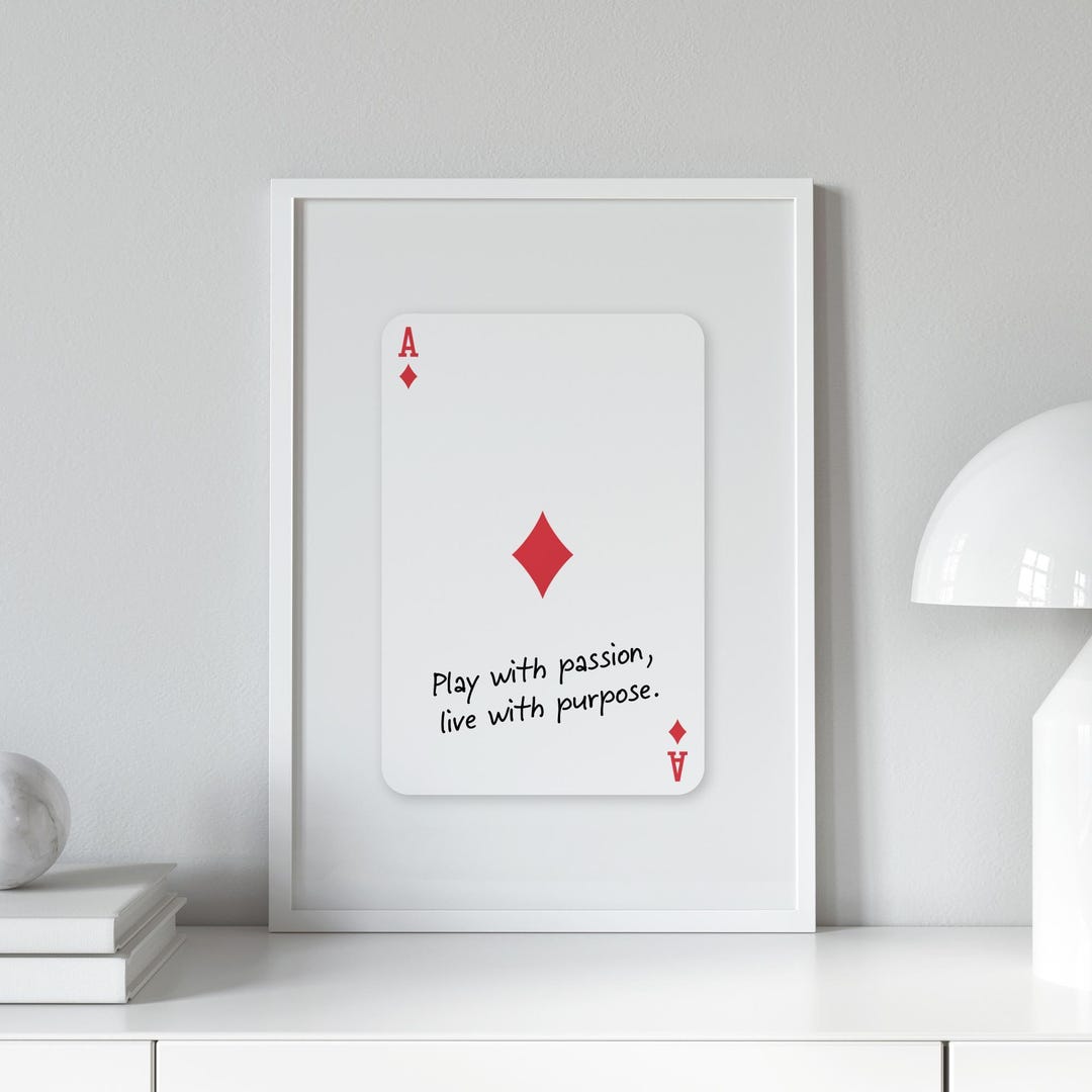 Personalized Ace of Spades Print: Retro Card Wall Art - Etsy