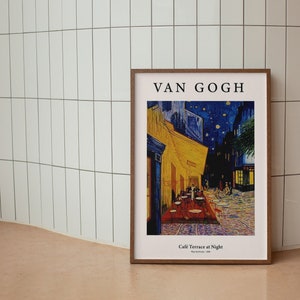 Van Gogh Print Cafe Terrace at Night, Van Gogh Poster, Museum ...