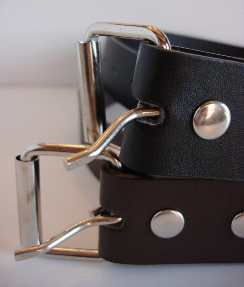 Belt for Belt Buckle, Bonded Leather Snap Belt With FREE Plain Buckle ...