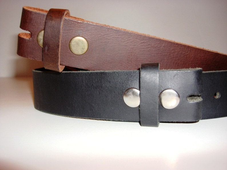 Belt for Belt Buckle, Distressed Vintage Italian Leather Snap Belt ...