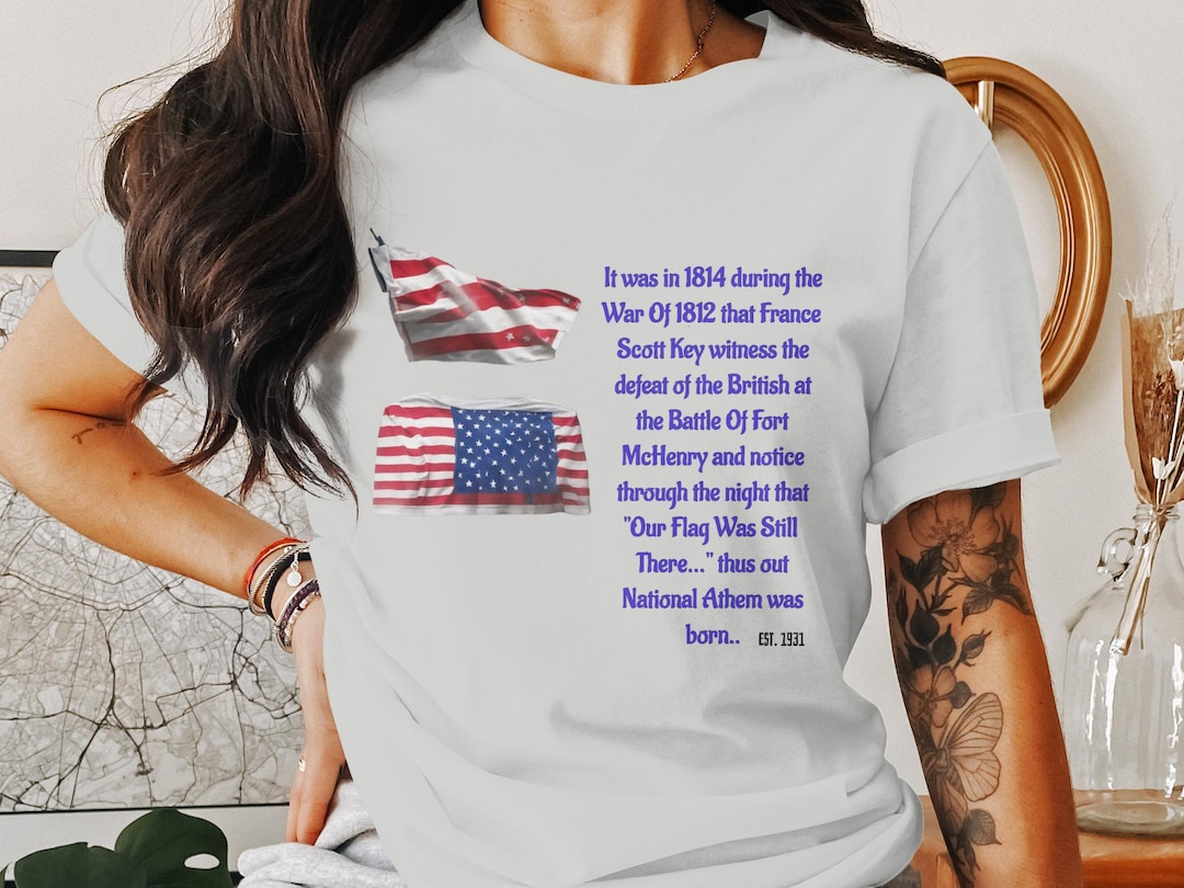 Vintage, War of 1812 T-shirt, American Flag T-shirt, Historical T-shirt ...