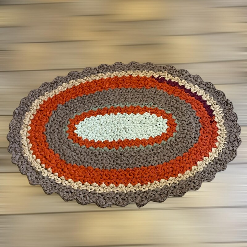 Oval Rag Rug - Etsy