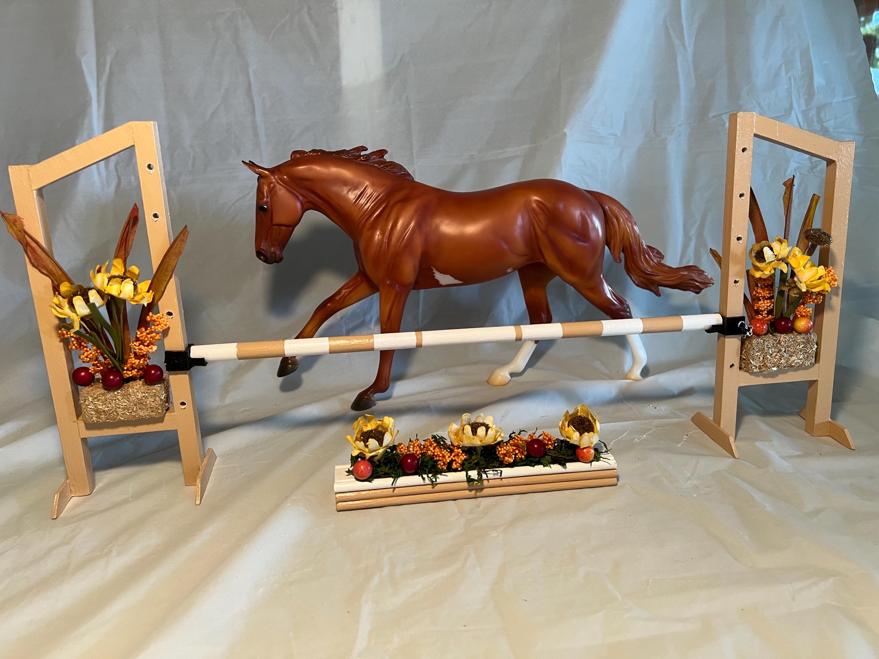 Model Horse Jump Set Traditional Scale, Autumn Harvest Themed - Etsy