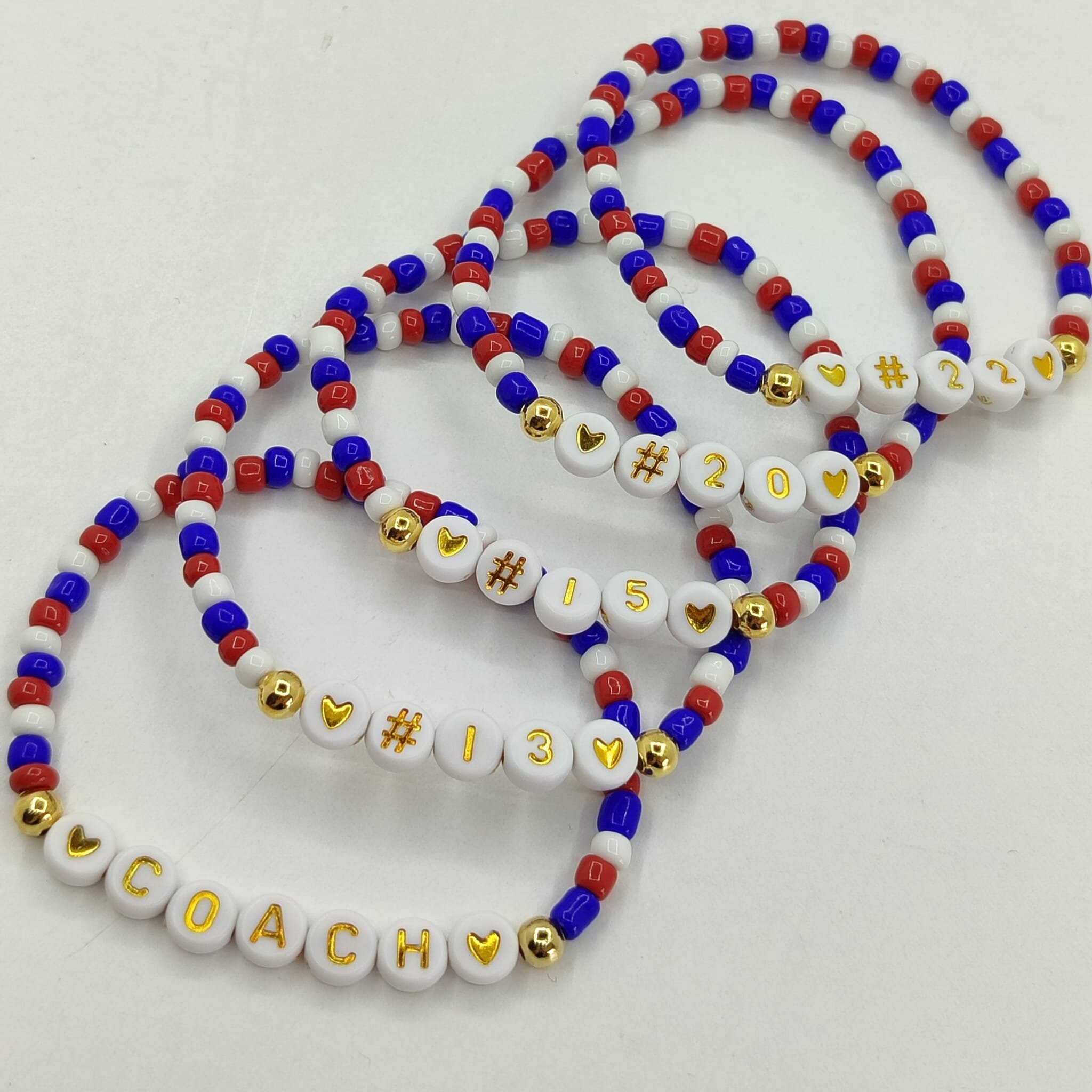 Personalized Cheer Gifts for Team in Bulk, Beaded Bracelet, Team Gifts ...