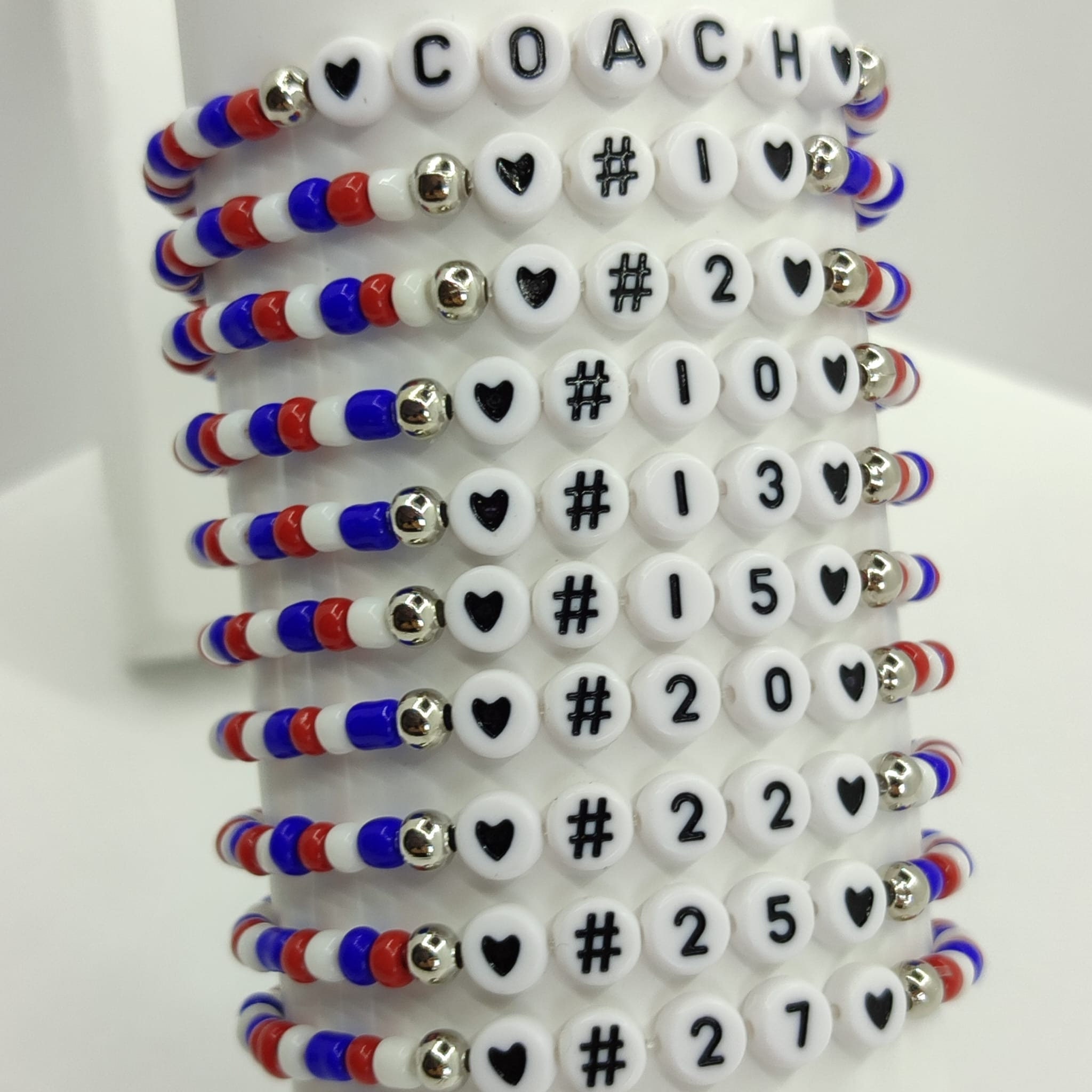 Personalized Cheer Gifts for Team in Bulk, Beaded Bracelet, Team Gifts ...