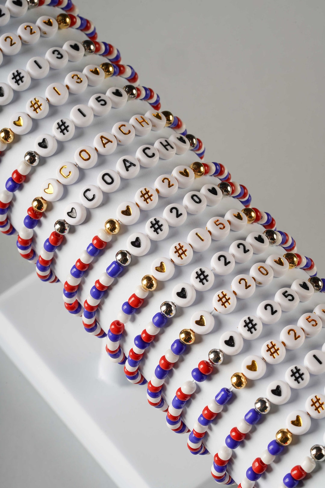 Personalized Cheer Gifts for Team in Bulk, Beaded Bracelet, Team Gifts ...