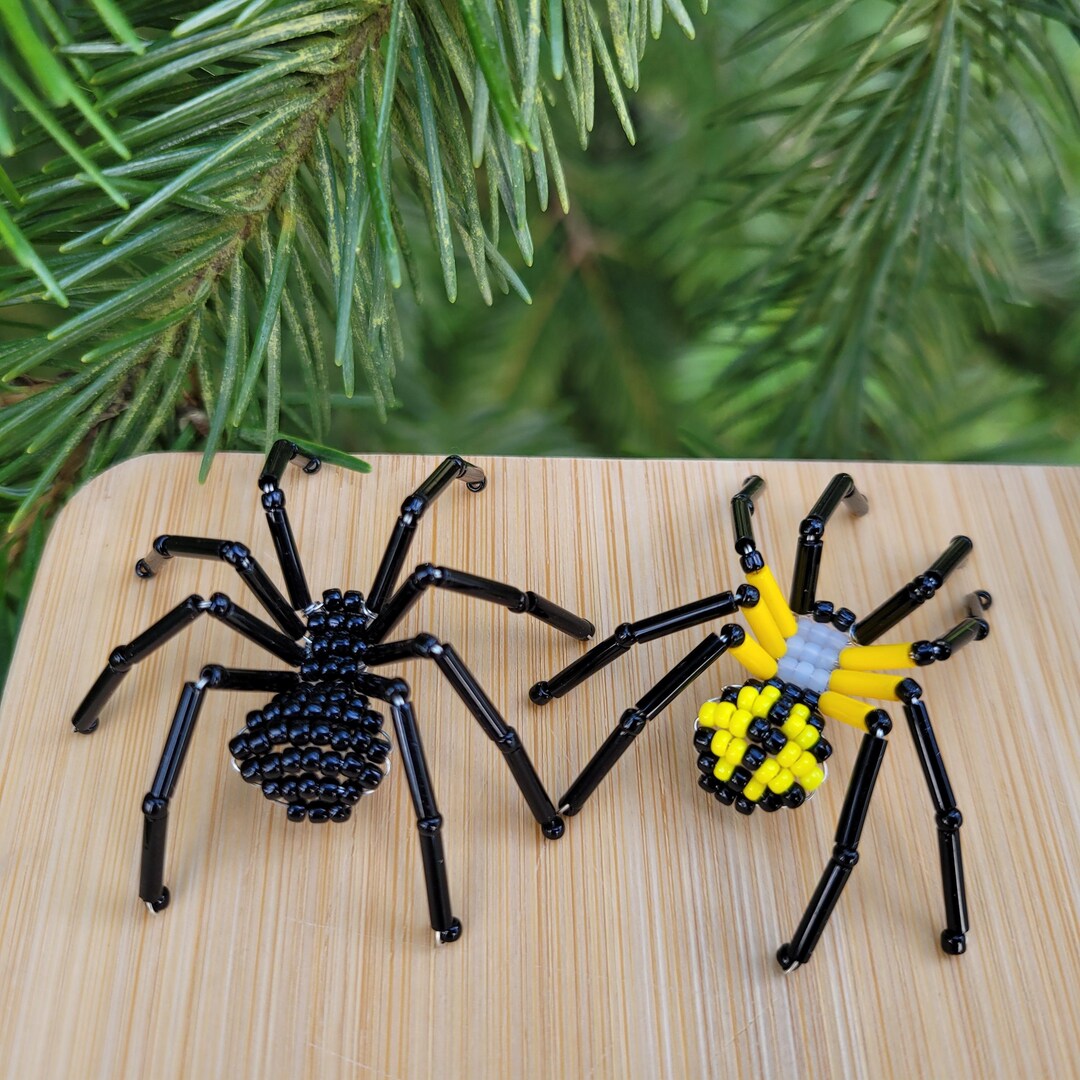 Spider Magnets Garden Spider and Creepy Black Spider Set of 2 Strong ...