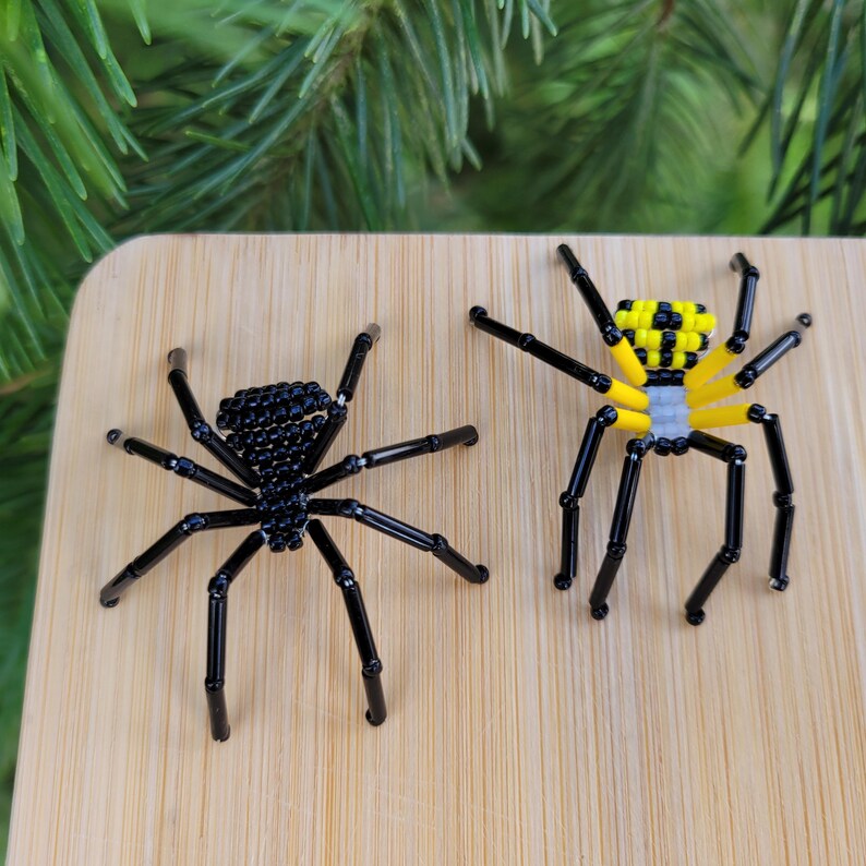 Spider Magnets Garden Spider and Creepy Black Spider Set of 2 Strong ...