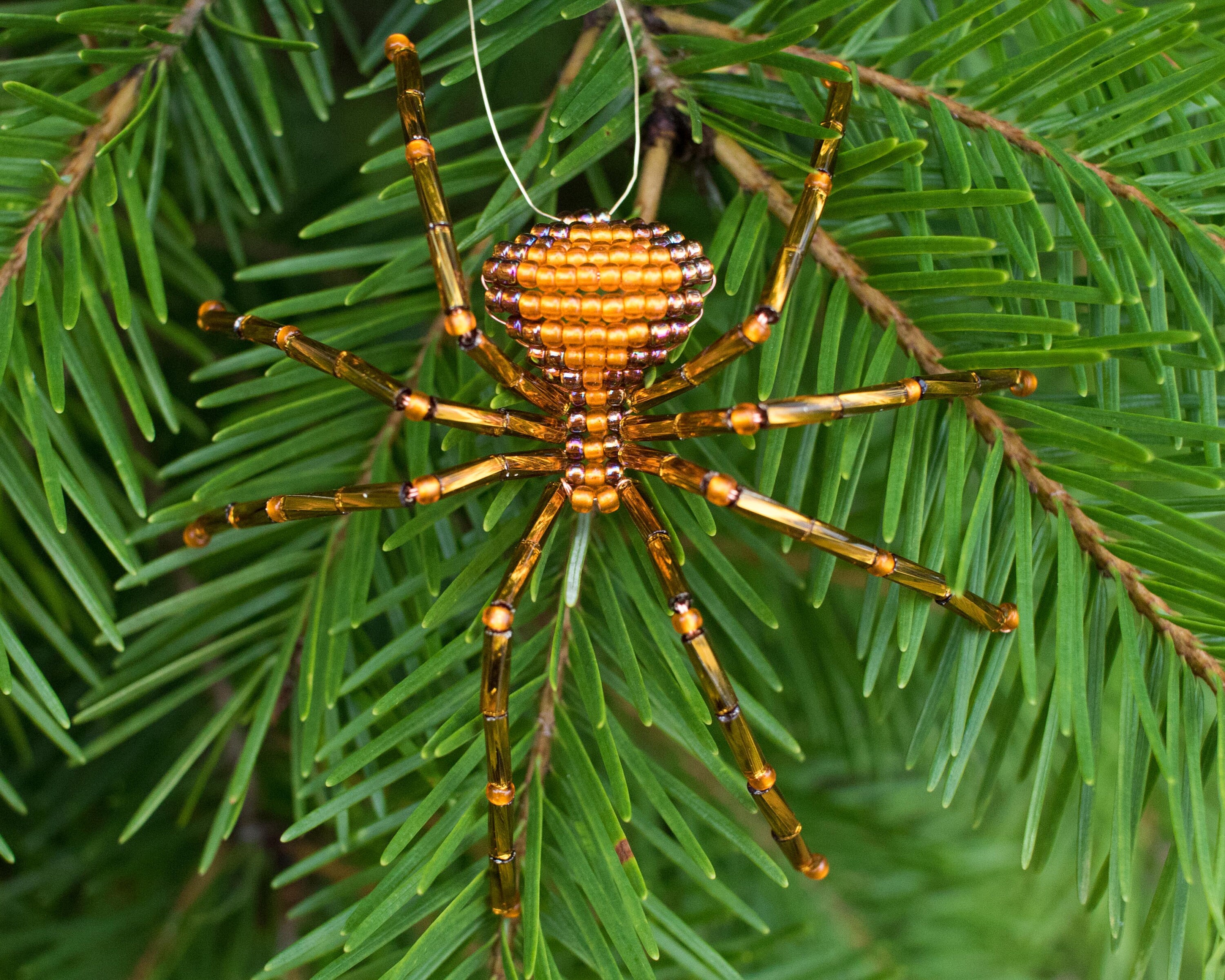 Beaded Spider Pumpkin Spice Ornament Fall Wreath Decor | Etsy