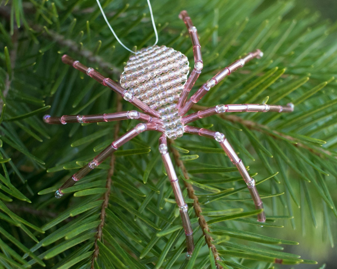 Christmas Spider Ornament, Pink Champagne, Christmas Spider Legend - Etsy