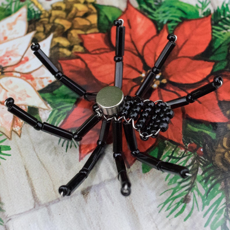 Fall Set of Mini Spider Magnets Strong Fridge Magnets | Etsy