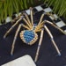 Christmas Spider Ornament, Gold & Teal, Spider Christmas Tree Ornament ...